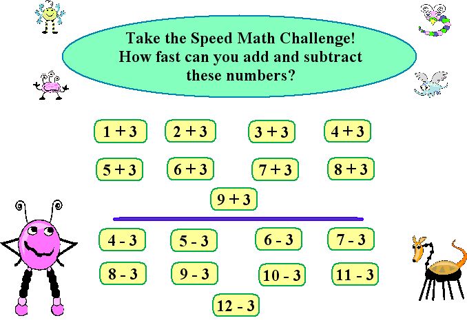 Second Grade || Speed Math pm3